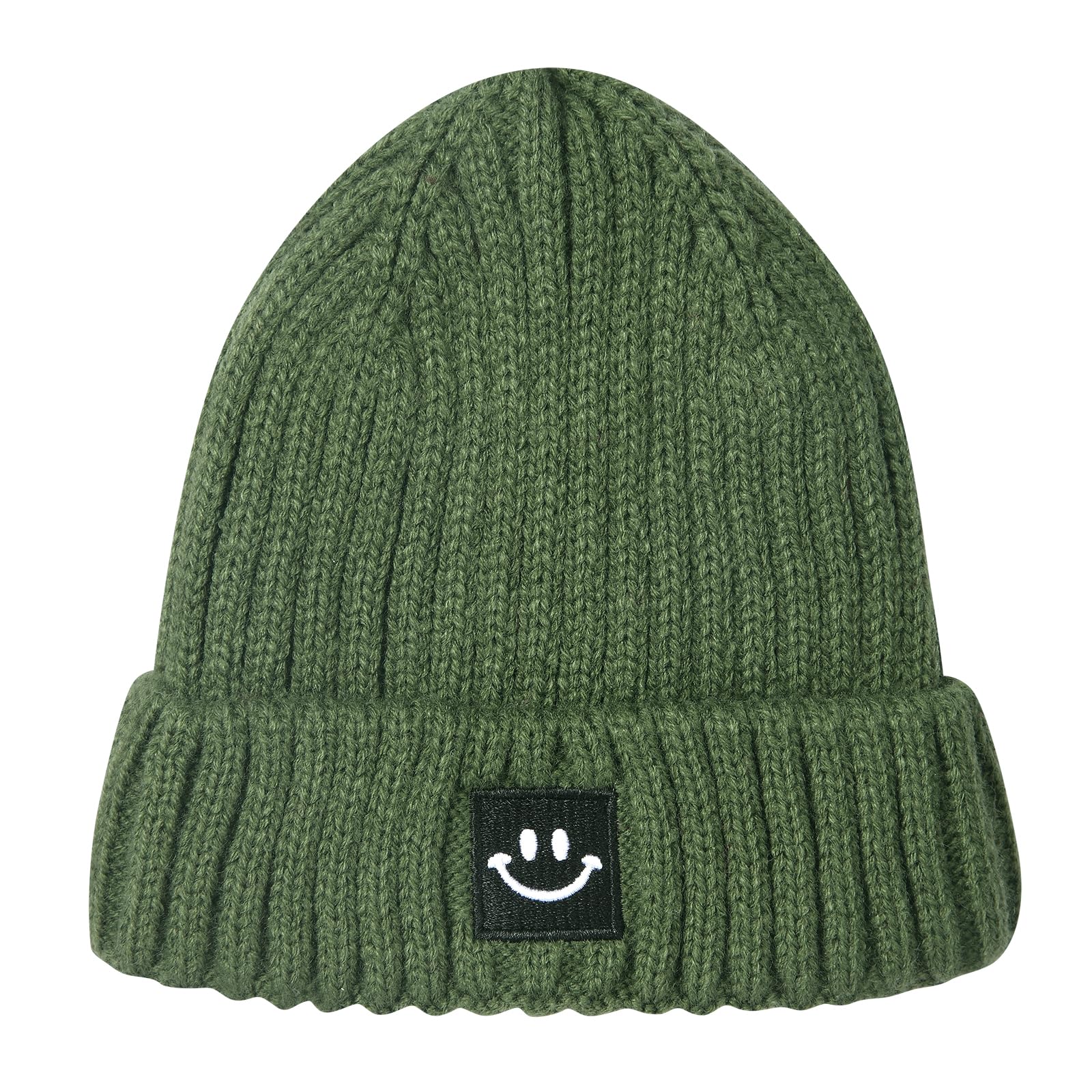 MaxNova Baby Beanie Knit Hats for Boys Girls 6-12 Months,12-36 Months Amy Green