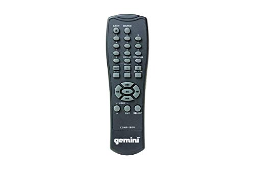 Gemini Sound CDMP-1500 19 Inch Professional/Home Anti Shock Audio Rackmount Single Disc Drive Mountable CD MP3 USB Media Music Player System Input with Remote