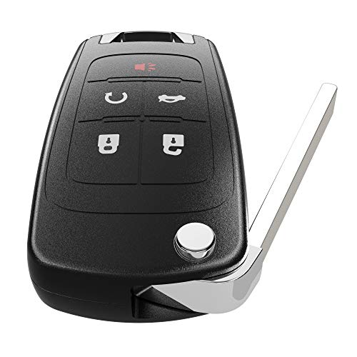 VOFONO 5 Buttons Flip Car Key Fob Fits for Chevy Camaro 2010-2018/Chevy Cruze 2011-2016/Chevy Equinox 2010-2019/Chevy Malibu 2013-2016 Replacement for P/N: OHT01060512