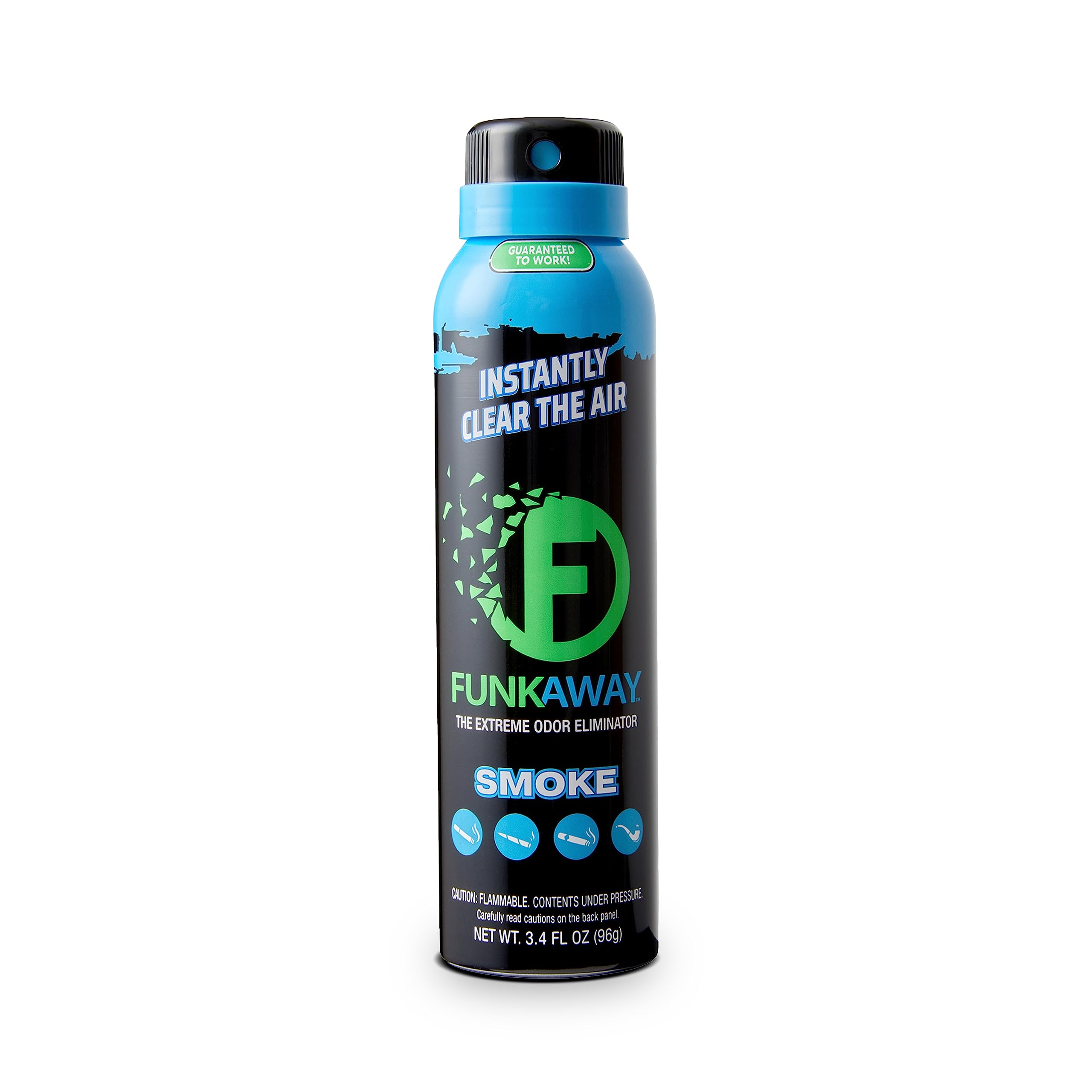 FunkAway Smoke Odor Eliminator Spray, 3.4 oz. | For Air | Works On All Types Of Smoke Odors (FASM3.4)