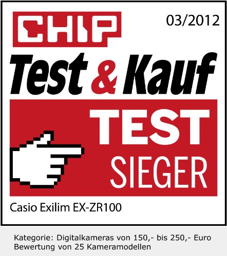 Casio High Speed Exilim Ex-zr100 Digital Camera White Ex-zr100we