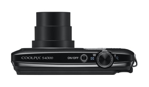 Nikon COOLPIX S4300 16 MP Digital Camera with 6x Zoom NIKKOR Glass Lens and 3-inch Touchscreen LCD (Black)