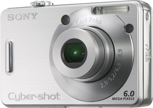 Sony Cybershot DSCW50 6MP Digital Camera with 3x Optical Zoom