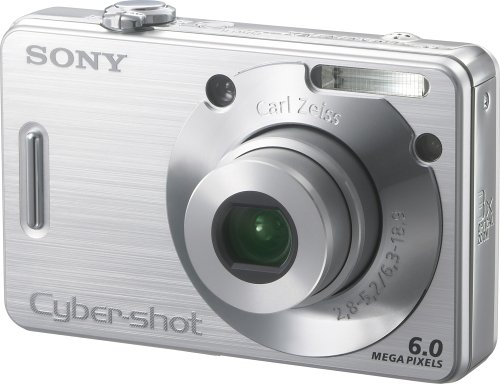 Sony Cybershot DSCW50 6MP Digital Camera with 3x Optical Zoom