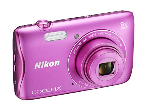 Nikon COOLPIX S3700 Digital Camera with 8x Optical Zoom and Built-In Wi-Fi (Pink)