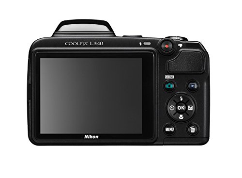 Nikon Coolpix L340 20.2 MP Digital Camera with 28x Optical Zoom and 3.0-Inch LCD (Black) (Renewed)