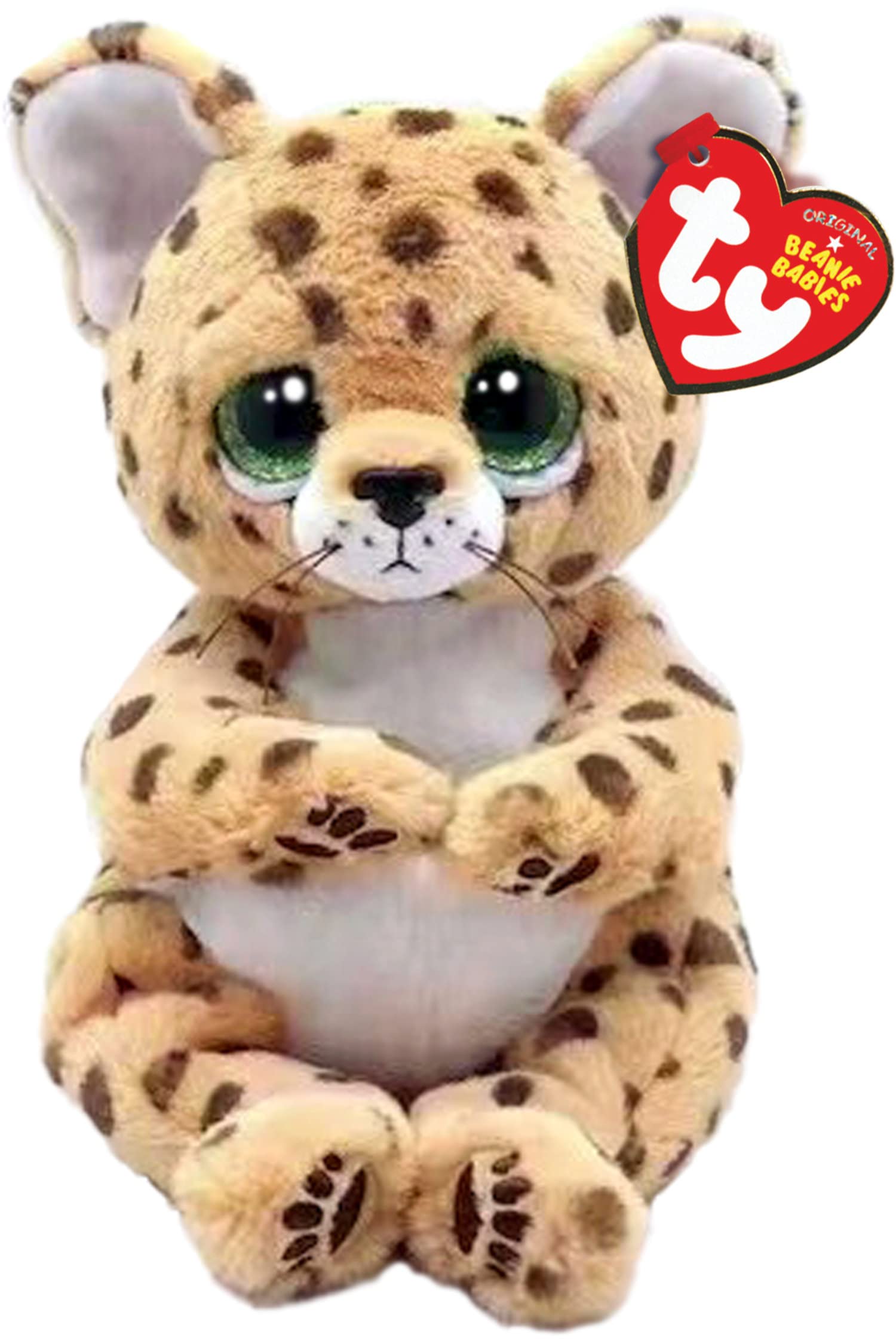 Ty Beanie Bellie Lloyd The Leopard with tan Belly - 6 inch