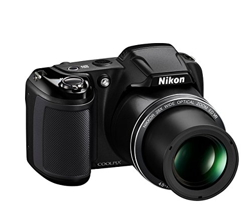 Nikon Coolpix L340 20.2 MP Digital Camera with 28x Optical Zoom and 3.0-Inch LCD (Black) (Renewed)