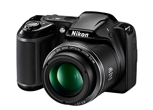Nikon Coolpix L340 20.2 MP Digital Camera with 28x Optical Zoom and 3.0-Inch LCD (Black) (Renewed)