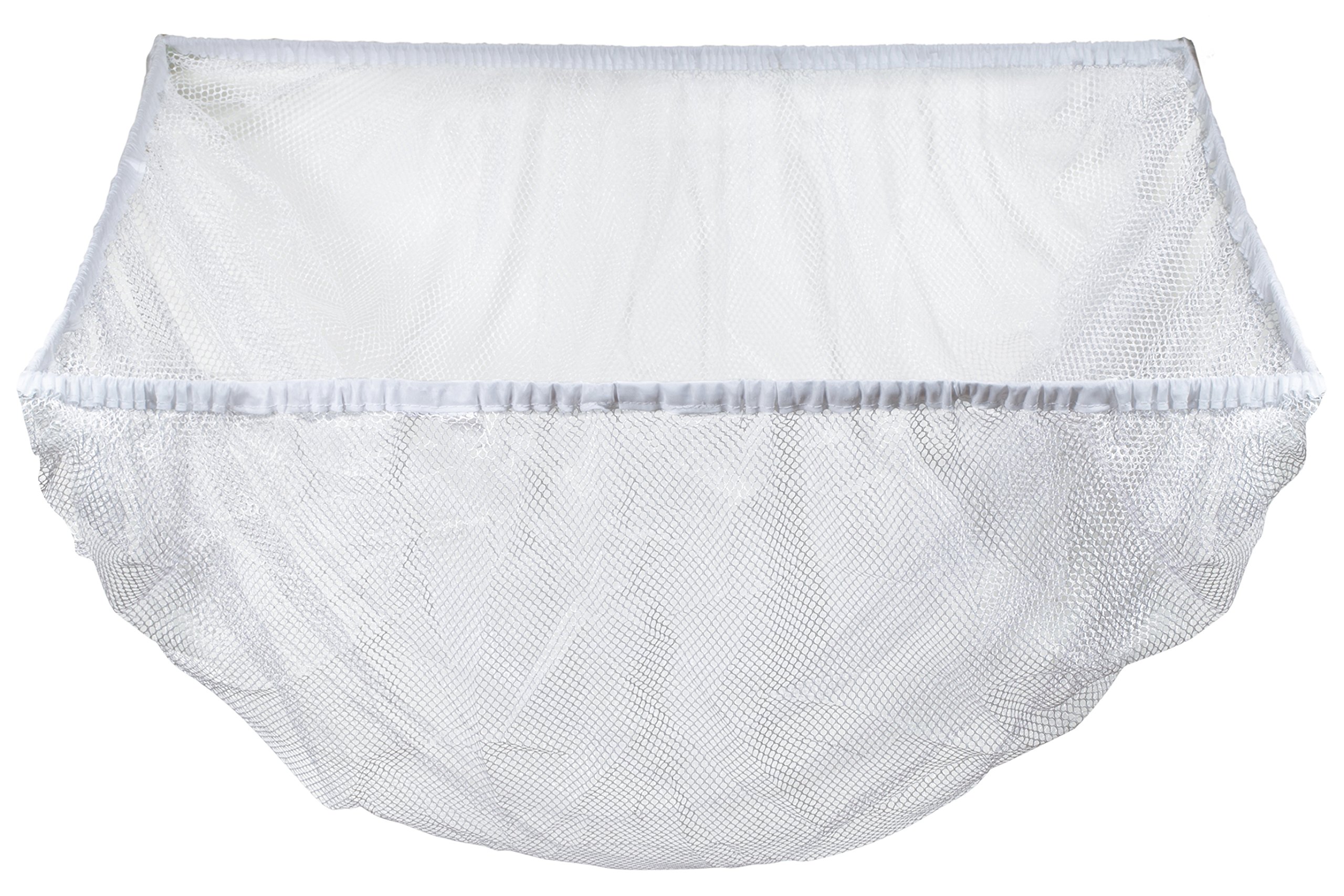 Jumbo Toy Hammock, White - Organize Stuffed Animals and Children's Toys with this Mesh Hammock. Great Decor while Neatly Organizing Kid's Toys and Stuffed Animals. Expands to 5.5 feet. (2-Pack)