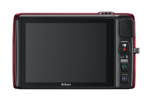 Nikon COOLPIX S4300 16 MP Digital Camera with 6x Zoom NIKKOR Glass Lens and 3-inch Touchscreen LCD (Red)