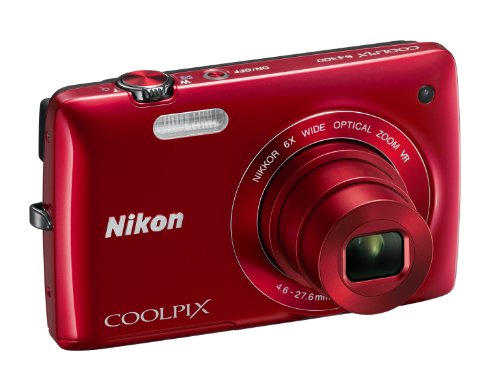 Nikon COOLPIX S4300 16 MP Digital Camera with 6x Zoom NIKKOR Glass Lens and 3-inch Touchscreen LCD (Red)