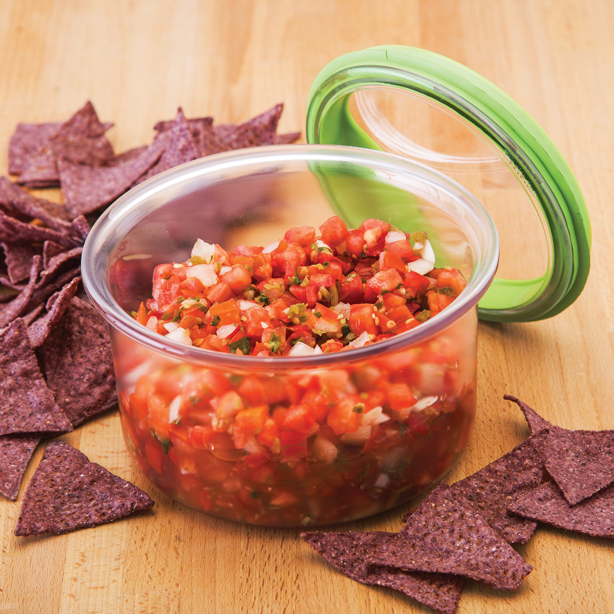 PrepWorks by Progressive Fresh Guacamole ProKeeper Plastic Kitchen Storage Container with Air Tight Lid