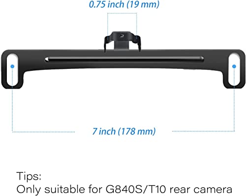 WOLFBOX Reverse Rear Camera License Plate Bracket, Car Dash Cam Mirror Camera Kit Rearview Camera Mount, Installation Holder for Backup View Camera(Suitable for G840S/T10)