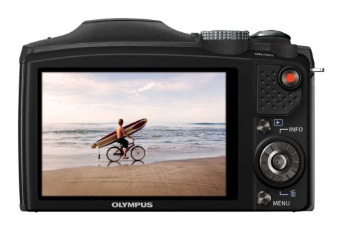 Olympus SZ-31MR 16MP CMOS Camera with 24x Wide-Angle Zoom and 3-inch 920k Hi-Res LCD Touch Panel (Black) (Old Model)