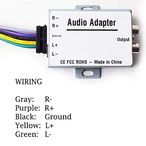 Car Stereo Audio Speak Signal Hi-Low Converter for Auto Amp Subwoofer Amplifier CD Player High to Low Adapter