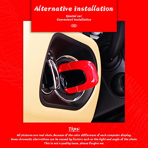 Luxury Red Entry and Drive for Porsche 911, Keyless Enter Cover with Logo for Porsche (Cayenne Panamera Macan)