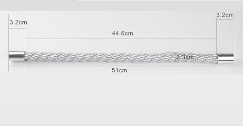 A.Monamour Set of 4 Pieces Magnetic Curtain Tiebacks Strong Magnets Tie Backs Woven Cords Decorative Clips Window Treatment Holdbacks Curtain Holders for Draperies Curtains Drapes - Beige