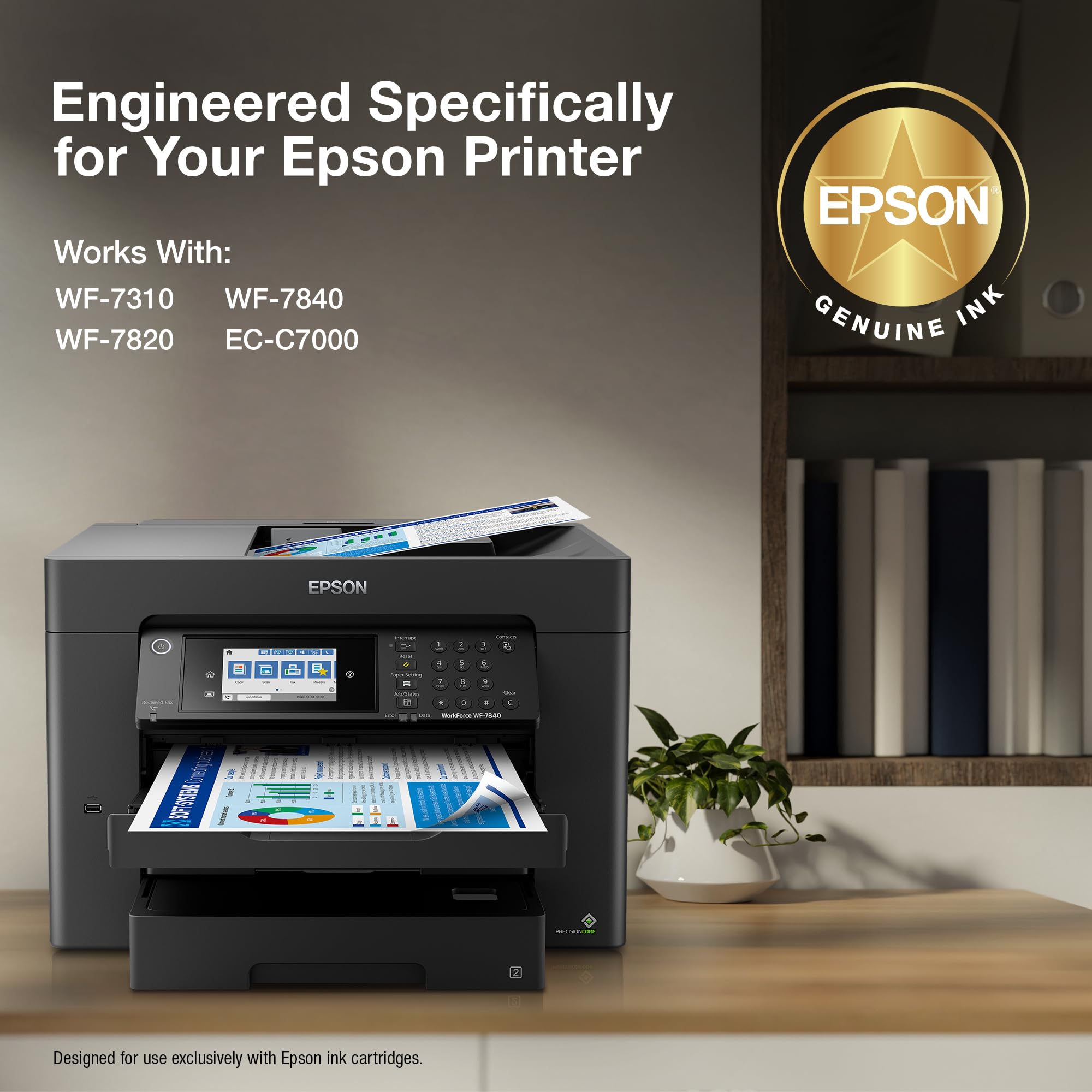 Epson T812 DURABrite Ultra Ink High Capacity Yellow Cartridge (T812XL420-S) for Select Workforce Pro Printers