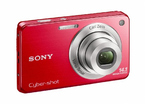 Sony Cyber-Shot DSC-W560 14.1 MP Digital Still Camera with Carl Zeiss Vario-Tessar 4x Wide-Angle Optical Zoom Lens and 3.0-inch LCD (Red)