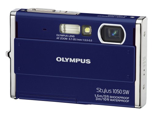 Olympus Stylus 1050SW 10.1MP Digital Camera with 3x Optical Zoom (Blue)