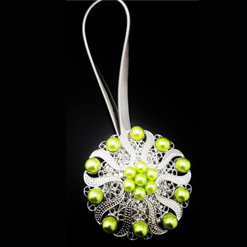 Pearl Magnetic Curtain Tieback Magnet Window Screening Clip Living Room Accessories Elegant Curtains Buckle Tie Backs Holder (Color : Small, Size : As Show)