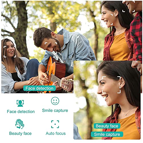 Digital Camera for Kids, Camnoon 48MP Children Camera 2.4-inch IPS Screen Full HD 1080P 16x Zoom 2PCS Rechargeable Batteries Autofocus Vlogging Mini Camera for Boys Girls Teens Students Beginners