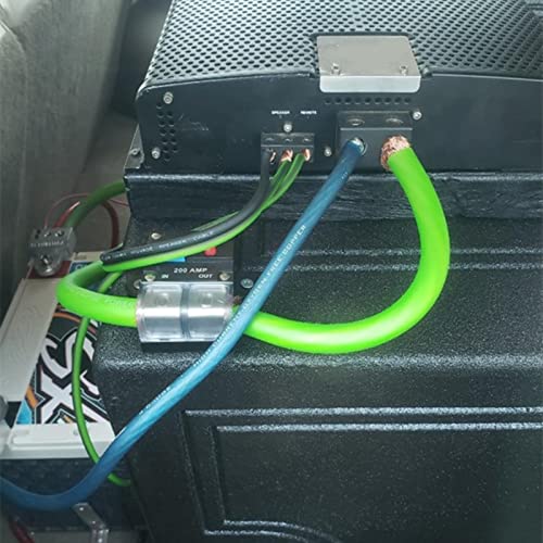 POCREATION 2 Pcs Amp Input Reducer,Dual 1/0 Gauge to 1/0 Gauge Wire Reducer Power and Ground Input Reducer Adapter for Car Audio Universal