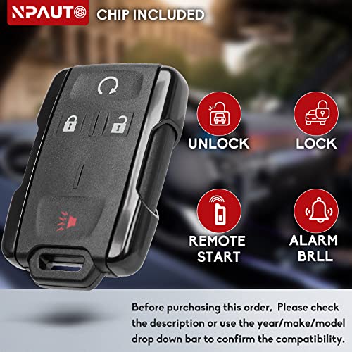 NPAUTO Key Fob Replacement for Hyundai Sonata 2011 2012 2013 2014 2015 Keyless Entry Remote Control Car Key Fobs (OSLOKA-950T, 4 Button, 1Pcs)