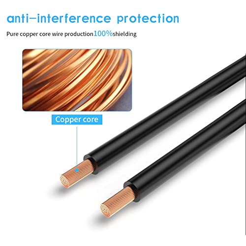 EKYLIN 32FT 10M Car Video 4-Pin Aviation Extension Cable for CCTV Rearview Camera Truck Trailer Camper Bus Vehicle Backup Monitor System Waterproof Shockproof