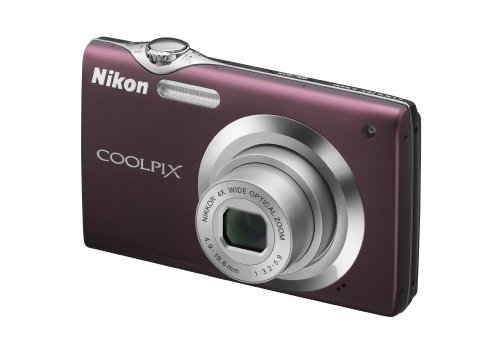 Nikon Coolpix S3000 12.0 MP Digital Camera with 4x Optical Electronic Vibration Reduction (VR) Zoom and 2.7-Inch LCD (Plum)