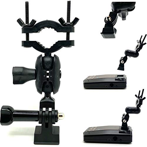 LycoGear Radar Detector Rearview Mirror Stem Mount w/Magnetic Cradle for Escort IX IXc Max360C Max3 Redline EX Beltronics GT360 Cobra DualPro Radar Detectors (Require 1" Stem Space to Install)