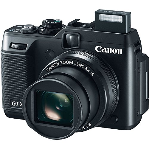 Canon PowerShot G1 X Digital Camera (5249B001), 32GB Card, Card Reader, Case, Flex Tripod, HDMI Cable, Hand Strap, Cap Keeper, Memory Wallet, Cleaning Kit (Renewed)