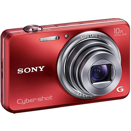 Sony Cyber-shot DSC-WX150 18.2 MP Exmor R CMOS Digital Camera with 10x Optical Zoom and 3.0-inch LCD (Red) (2012 Model)