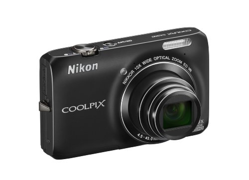 Nikon COOLPIX S6300 16 MP Digital Camera with 10x Zoom NIKKOR Glass Lens and Full HD 1080p Video (Black)