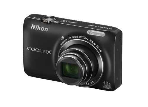 Nikon COOLPIX S6300 16 MP Digital Camera with 10x Zoom NIKKOR Glass Lens and Full HD 1080p Video (Black)