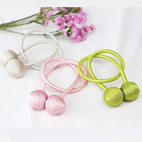 JJZXD 1Pc Magnetic Curtain Tieback Buckle Strap Holdbacks Magnet Clip for Curtain Rod Tie Backs Hanging Belts Rope Accessoires (Color : B)