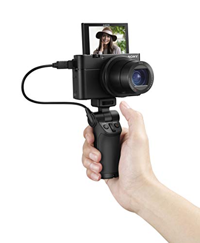 Sony DSCRX100M5A Camera Vlogger Bundle: RX100 VA Cyber Shot Compact Digital Camera with Fast 0.05 AF, 24fps, Wide Coverage & 24-70mm Zoom - 4K HD Video Recording - Vct Camera / Selfie Grip - Black