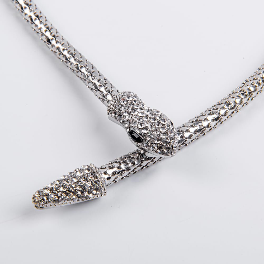 Magnetic Curtain Tiebacks Stainless Steel Curtain Buckle Tie Backs Set of 2 (Silver Snake)