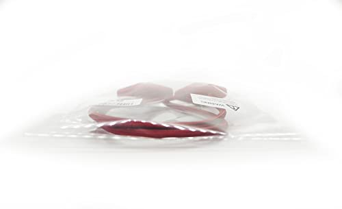 TECVINCI Magnetic Curtain Tiebacks with Upgrade Larger Magnet, 2 Pack 16 Inch Drapery Holdbacks for Indoor & Outdoor Curtain - Burgundy