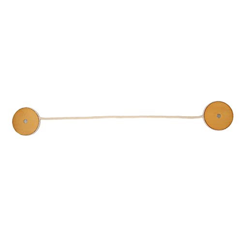 2PCS Magnetic Curtain Tieback Wooden Window Treatment Holdbacks Magnetic Curtain Holdback Decorative Curtain Tie Backs for Curtains Modern Rope Tiebacks for Drapes