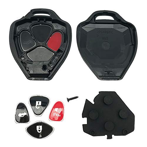 4 Button Replacement Key Fob Cover Case fits for Toyota Scion TC RAV4 2008-2013 Avalon 2007-2011 Camry 2008-2013 Corolla 2009-2014 Venza Key Fob Shell (2PCS)