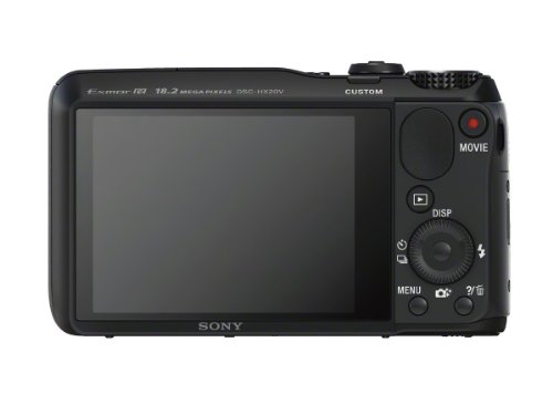 Sony Cyber-shot DSC-HX20V 18.2 MP Exmor R CMOS Digital Camera with 20x Optical Zoom and 3.0-inch LCD (Black) (2012 Model)