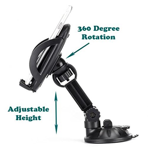 Car Mount Dash Windshield Holder Cradle Swivel Dock Suction Compatible with Samsung Galaxy S20 Plus - Galaxy S20 Ultra - Galaxy S21 - Galaxy S21 FE 5G - Galaxy S21 Plus