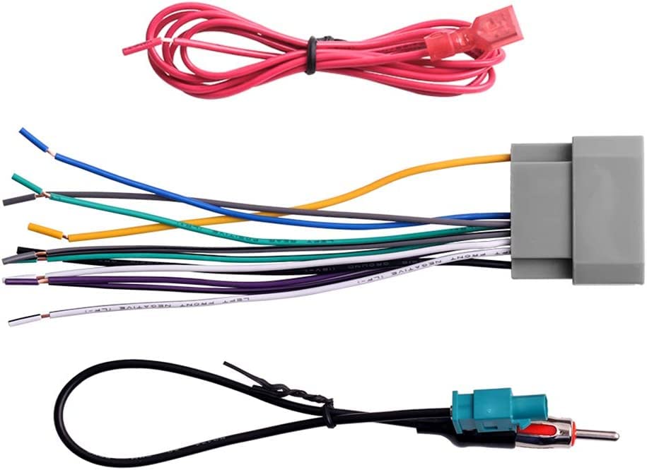BASIKER Car Radio Aftermarket Wiring Harness Fit for Some Dodge Jeep Chrysler Vehicles Replacement Stereo Antenna Adapterā¦