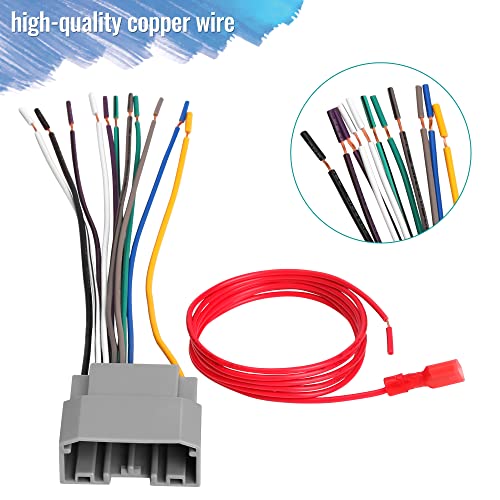 BASIKER Car Radio Aftermarket Wiring Harness Fit for Some Dodge Jeep Chrysler Vehicles Replacement Stereo Antenna Adapterā¦