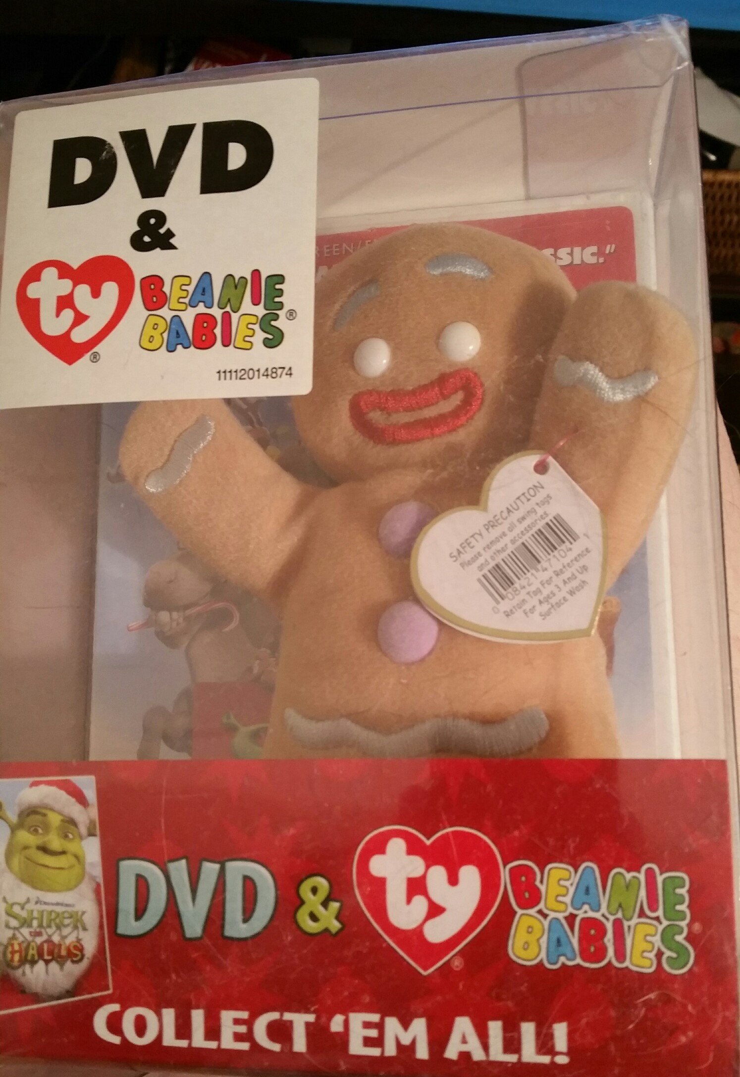VERSAINSECT - DVD & TY BEANIE BABIES- GINGERBREAD MAN