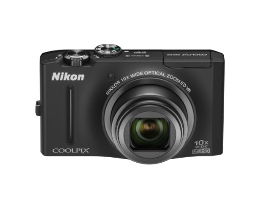 Nikon Coolpix S8100 12.1 MP CMOS Digital Camera with 10x Optical Zoom-Nikkor ED Lens and 3.0-Inch LCD (Black)