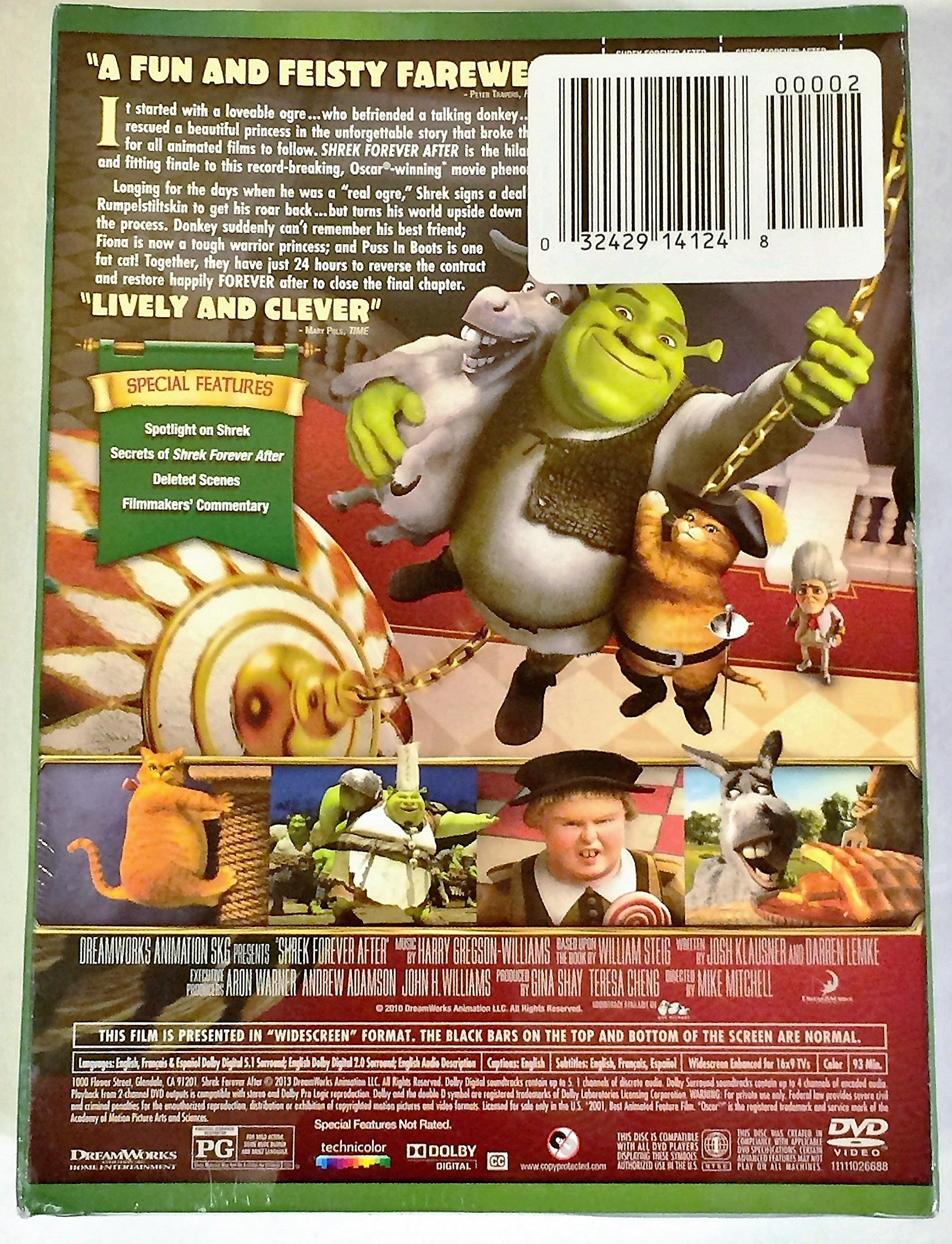 Shrek Forever After DVD + TY Beanie Baby (Donkey)