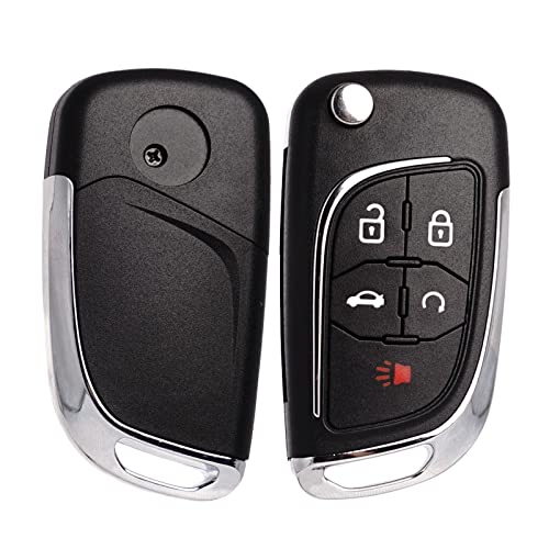Upgraded Remote Key Fob Replacement Fits for Chevy Cruze Equinox Camaro Impala Malibu Sonic Buick Regal Verano Encore Lacrosse Allure GMC Terrain Keyless Entry Remote Start Control OHT01060512